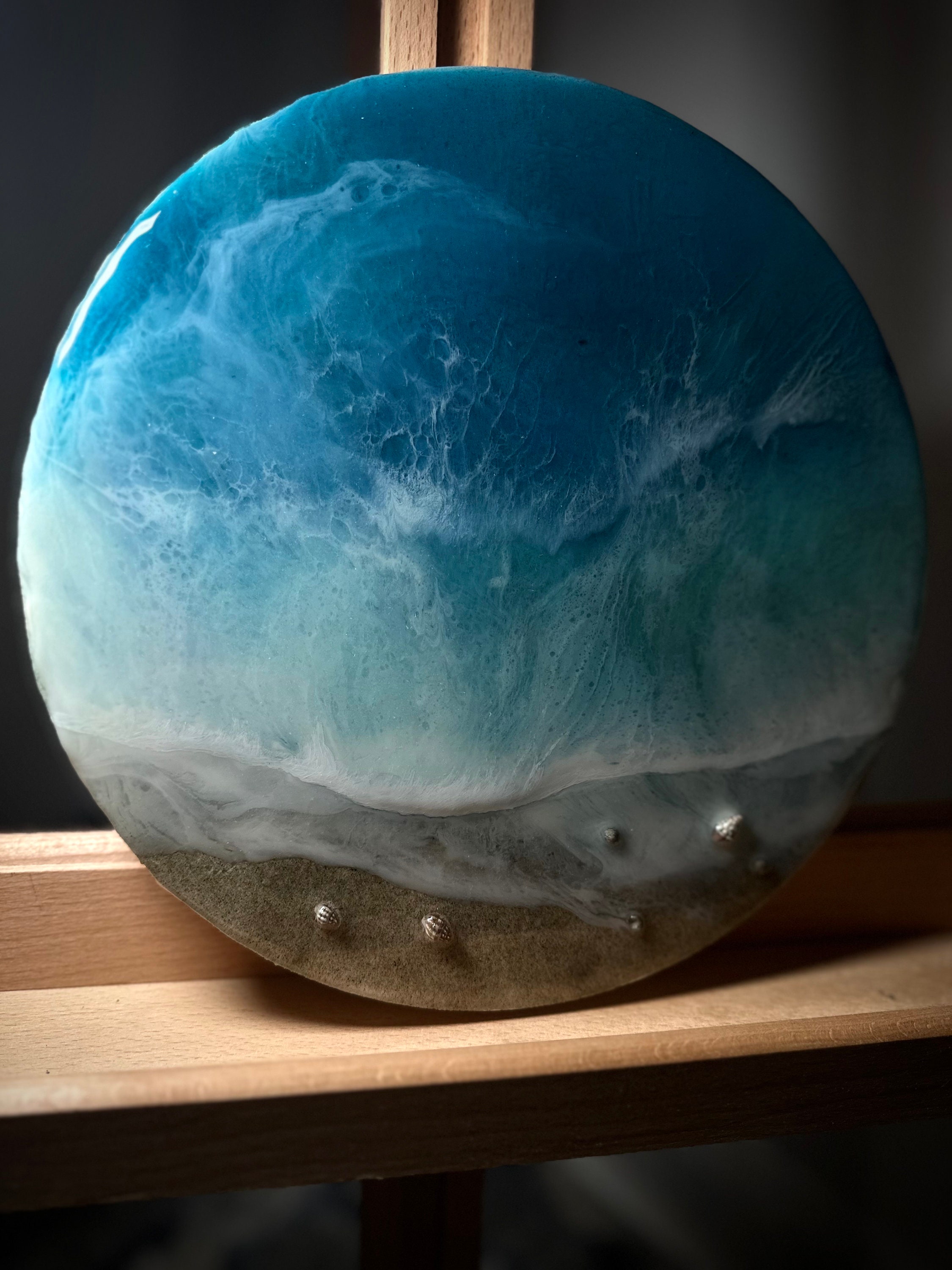 Resin Art, Ocean Waves, Ocean Art, Ocean Painting, Ocean Resin Painting ...