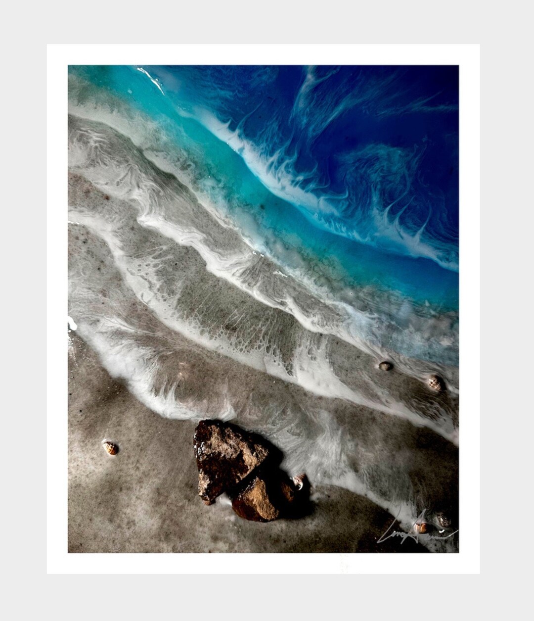 8x10 Ocean Waves Print, Tropical Beach Print, Beach Print, Coastal Wall ...