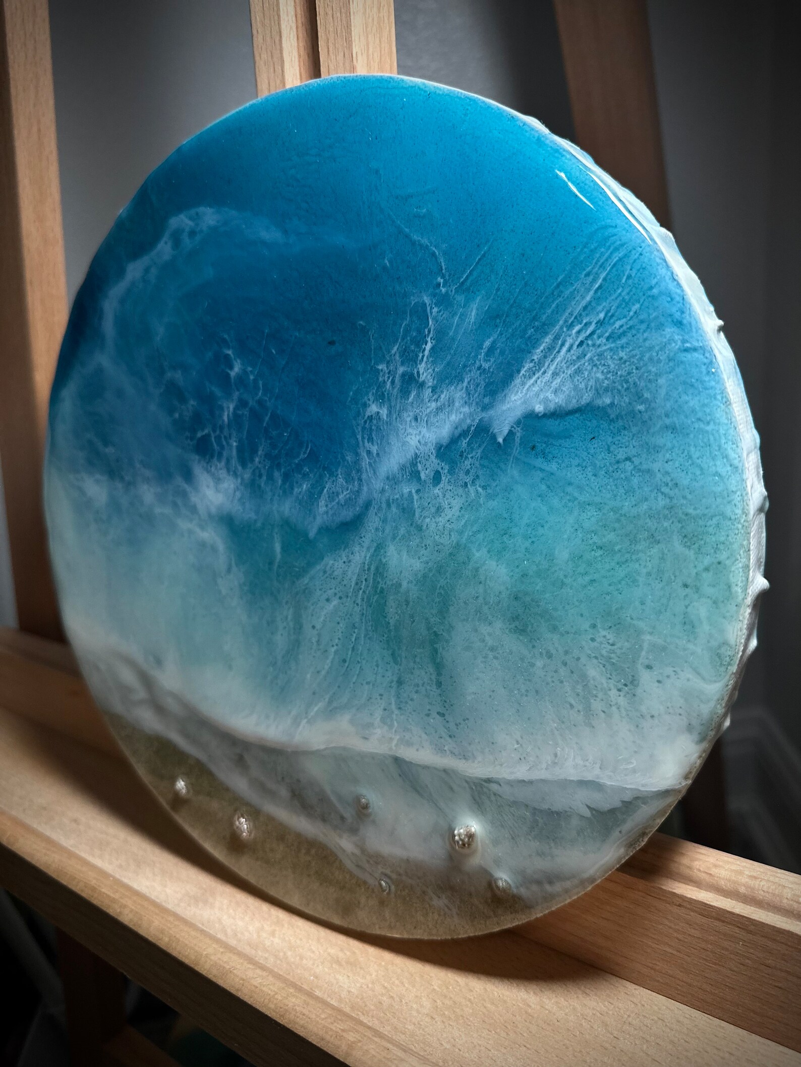 Resin Art, Ocean Waves, Ocean Art, Ocean Painting, Ocean Resin Painting ...