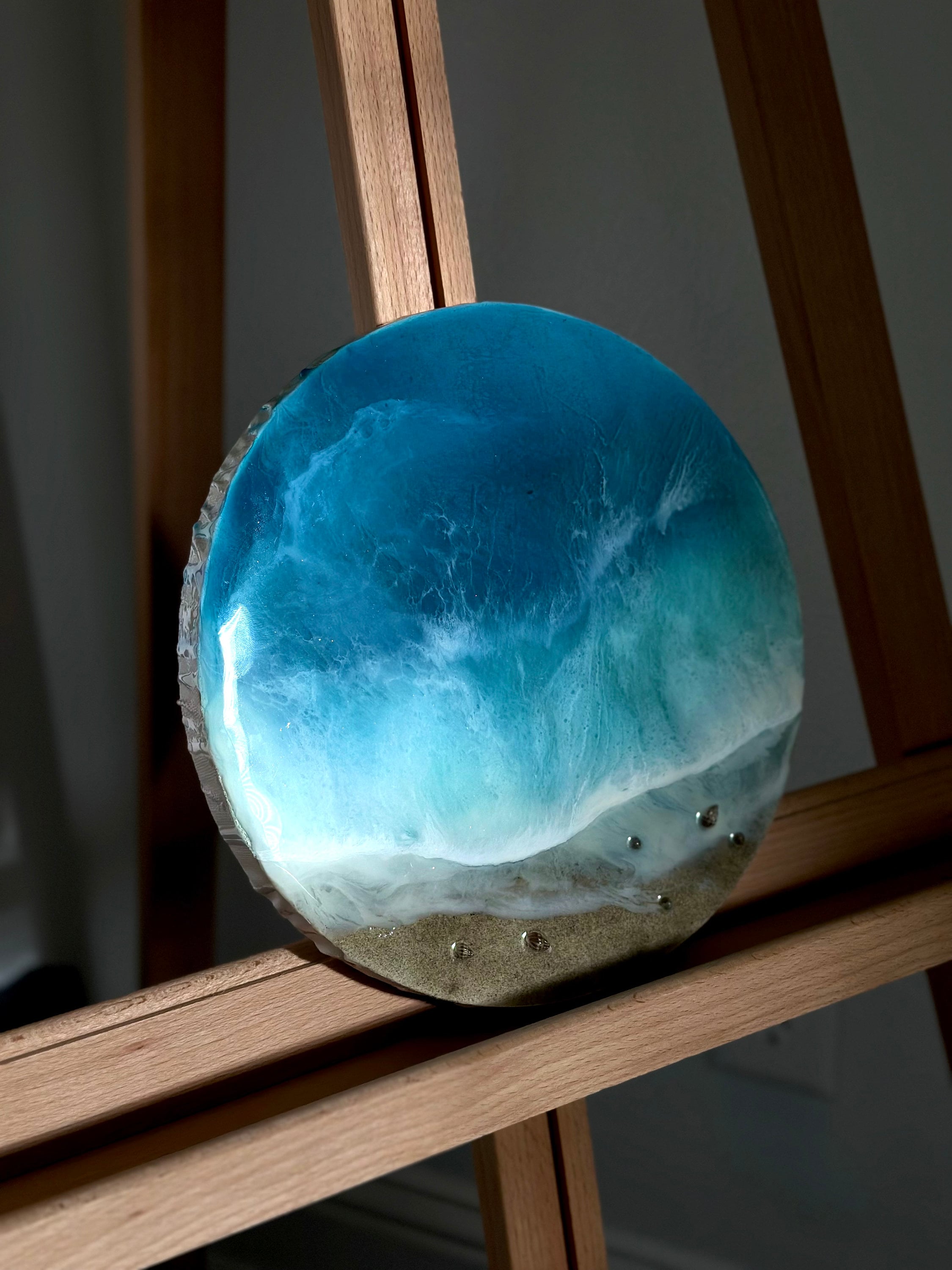 Resin Art, Ocean Waves, Ocean Art, Ocean Painting, Ocean Resin Painting ...