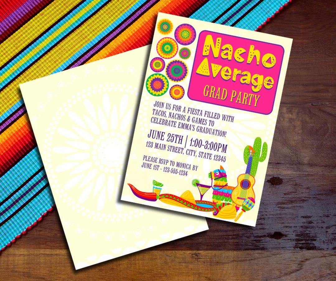 NACHO Average Party Invitation - Etsy