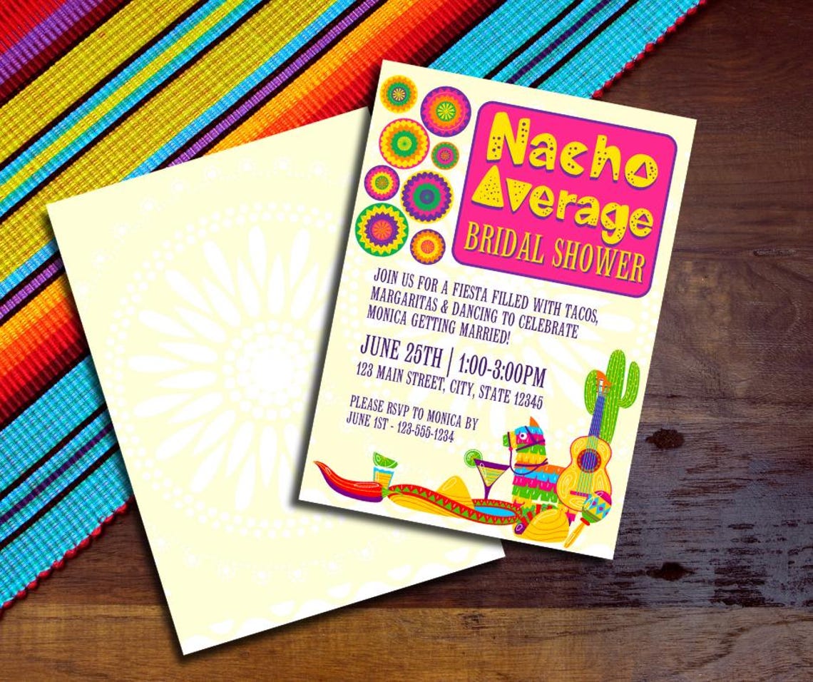NACHO Average Party Invitation - Etsy