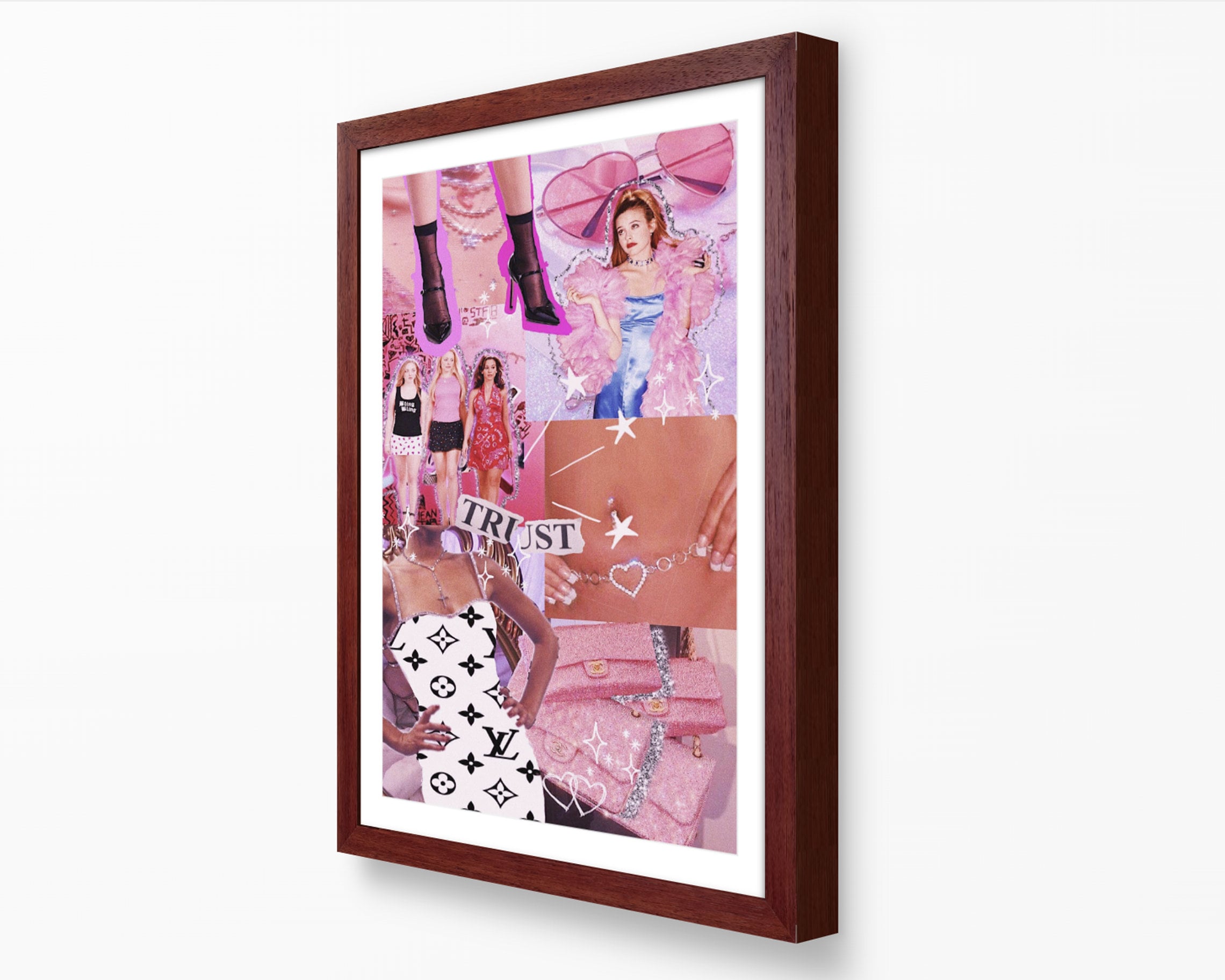 Classic 2000s Pink Culture Collage - Pink Y2K Aesthetic Posters - Etsy