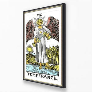 Temperance - XIV - Rider Waite Smith Tarot Card Posters - Etsy