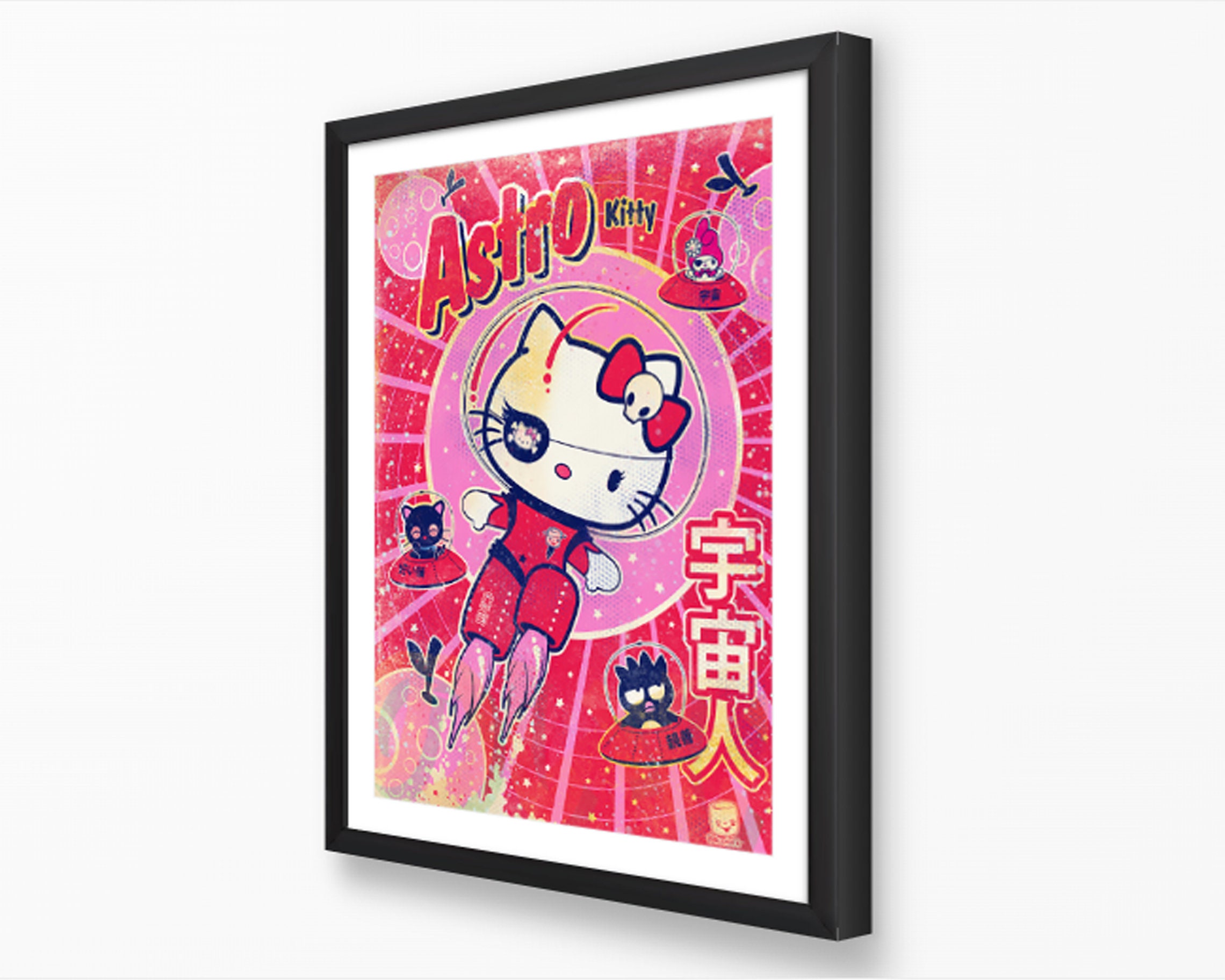 Astro Kitty Pink Y2K Aesthetic Posters - Etsy