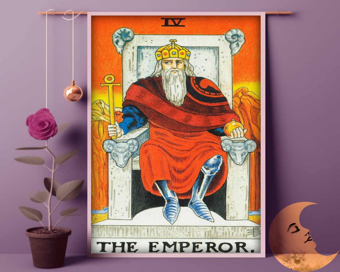 The Emperor - IV - Rider Waite Smith Tarot Card Posters - Etsy