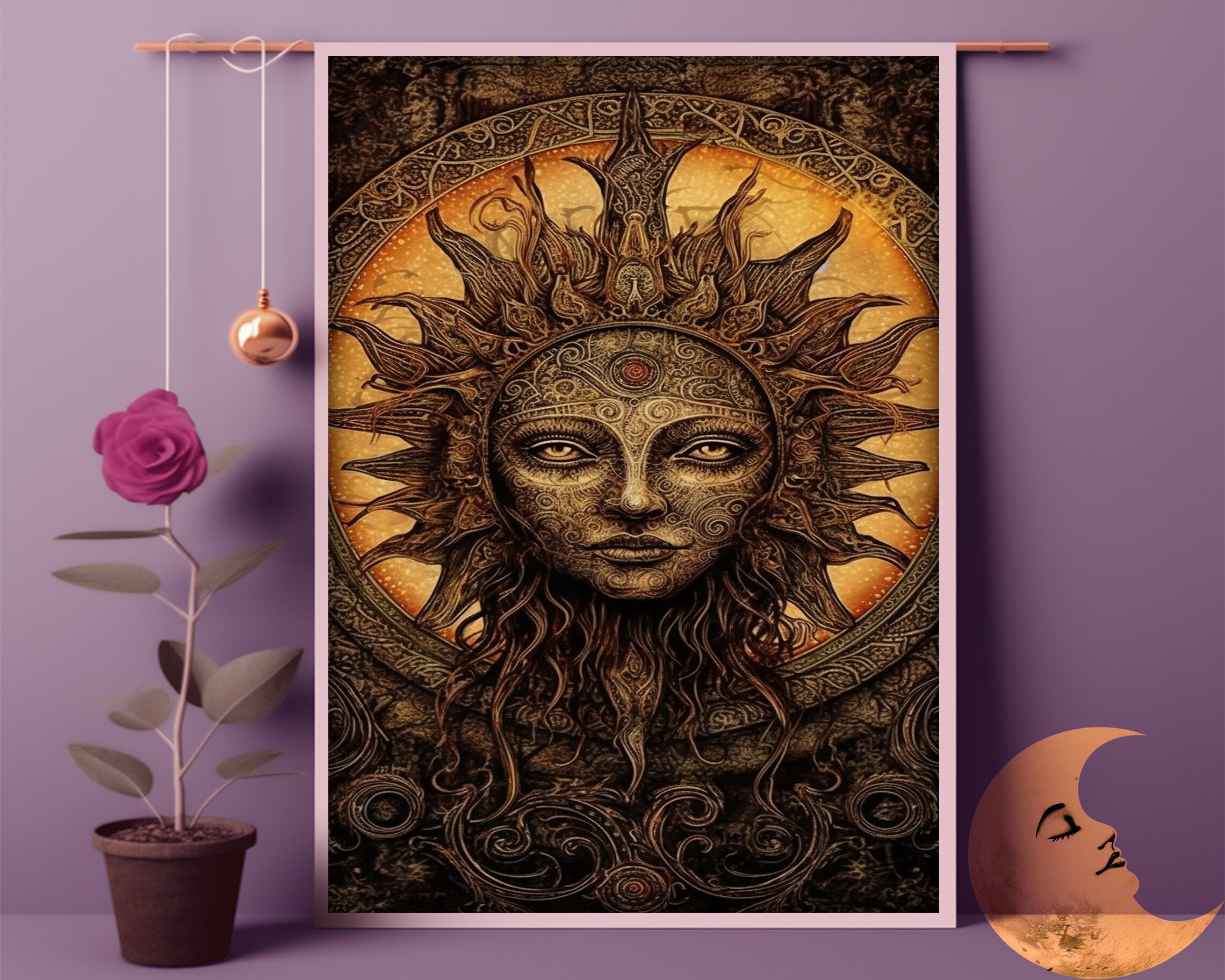 Solar Goddess Print Spiritualist Posters Perfect Energy - Etsy