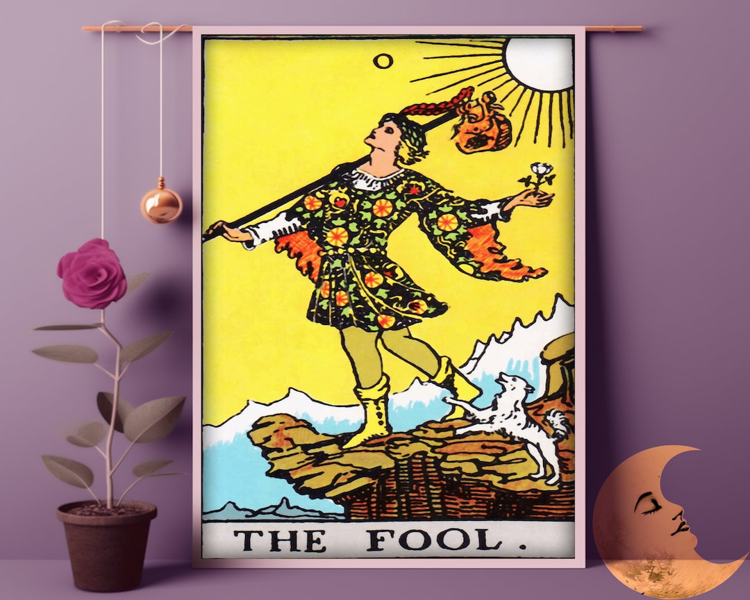 The Fool - O - Rider Waite Smith Tarot Card Posters - Etsy