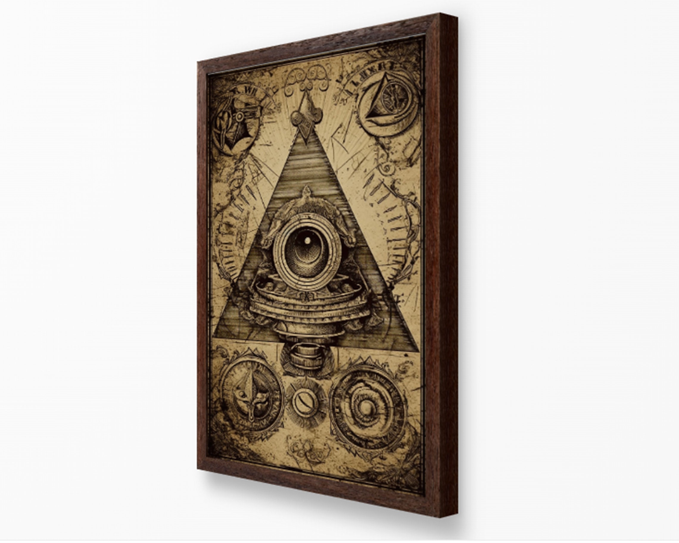 Secret Society Illuminati Poster Vintage Parchment Style - Etsy