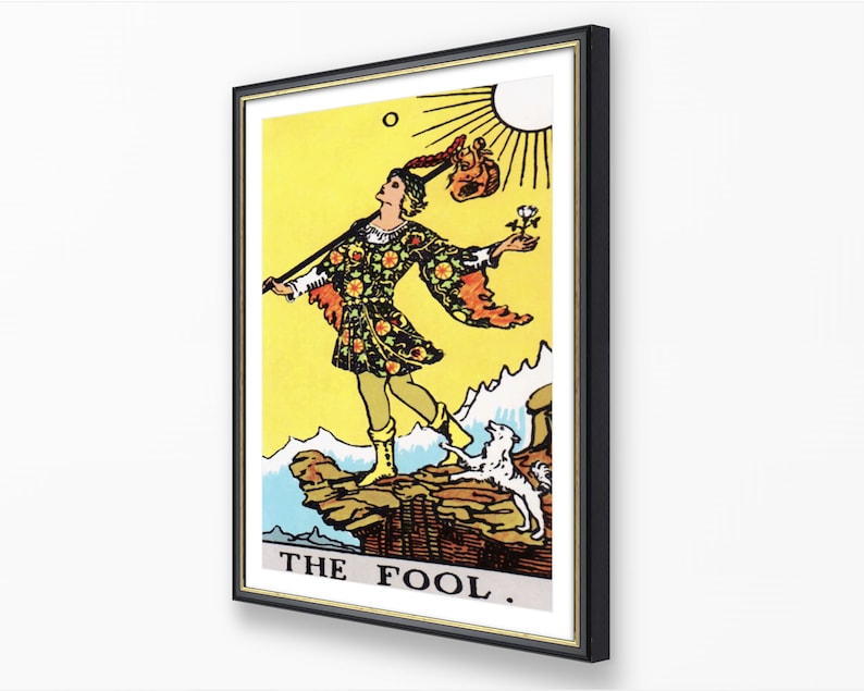 The Fool - O - Rider Waite Smith Tarot Card Posters - Etsy