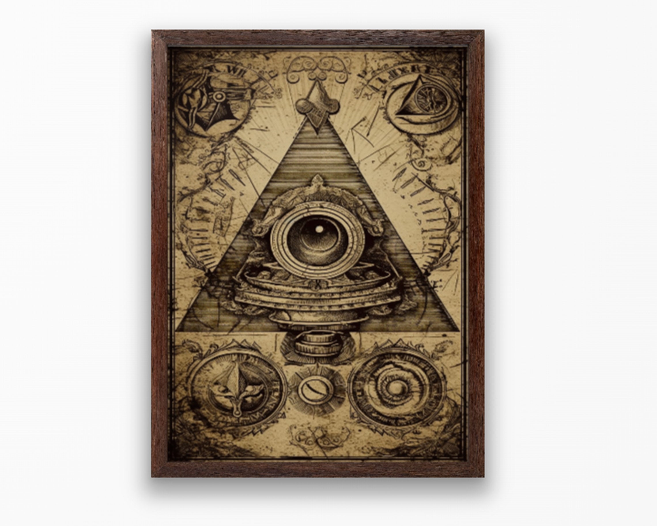 Secret Society Illuminati Poster Vintage Parchment Style - Etsy