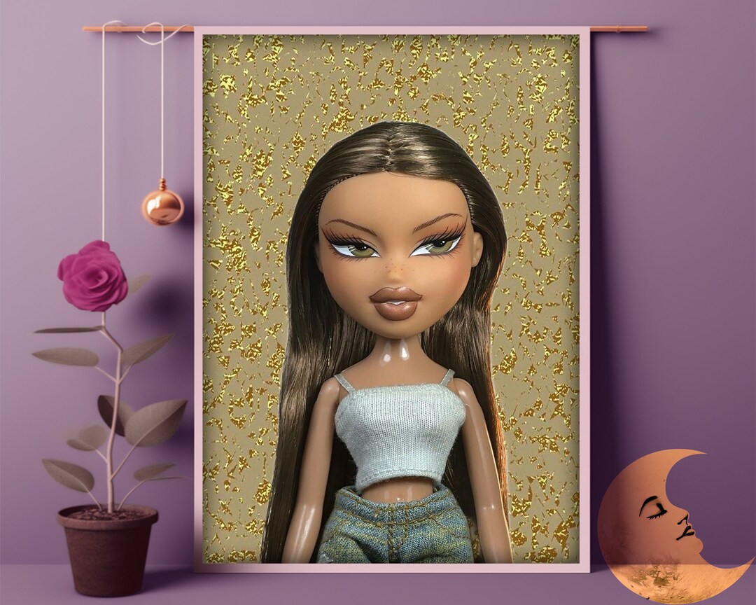 Golden Glitter Bratz Y2K Girly Doll Aesthetic - Etsy
