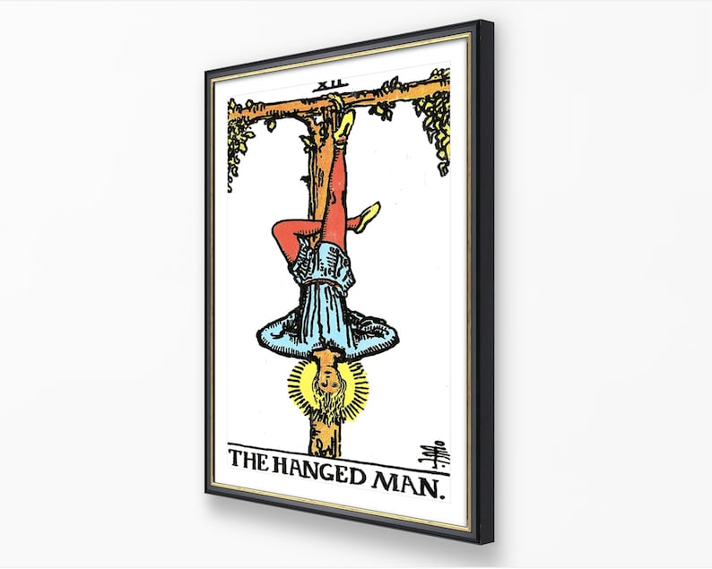 The Hanged Man XII Rider Waite Smith Tarot Card Posters - Etsy Ireland