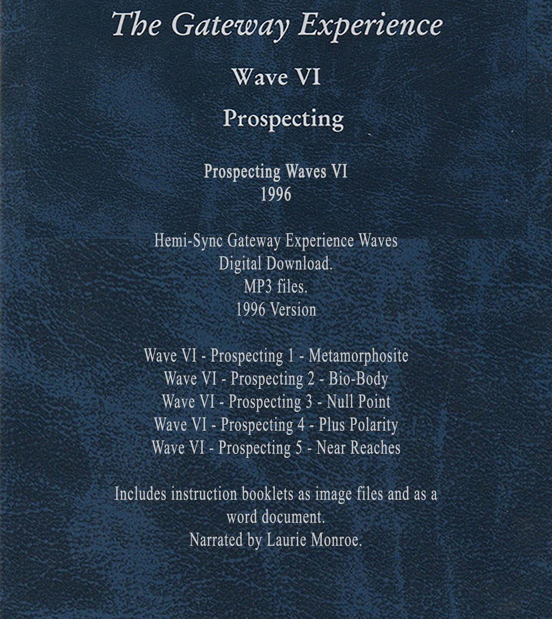 Prospecting Waves VI 1996 Hemi-sync Gateway Experience Waves - Etsy