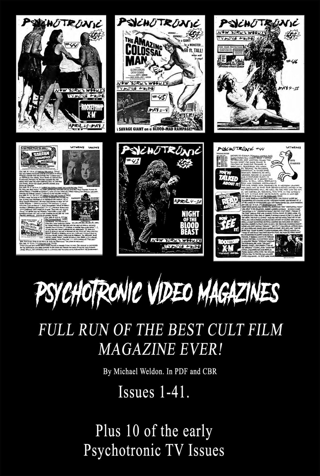 Psychotronic Video Magazines. Full Run of the Best Cult Film Magazine ...