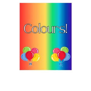 Color Learning Worksheet for Kids - Learning Workbook - Fun - Coloring ...