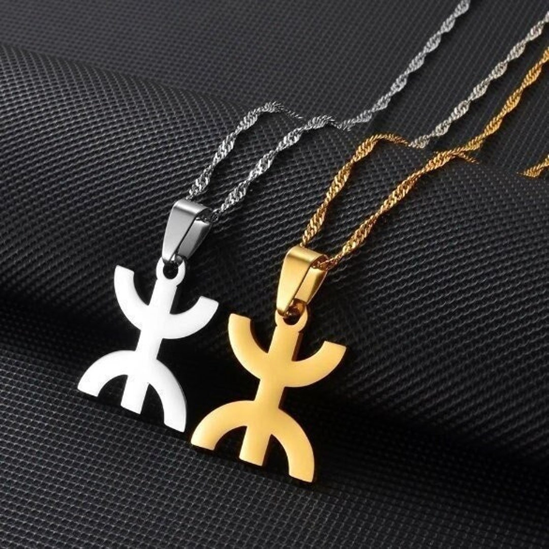Kabyle Style African Berbers Symbol Pendant & Water Weave - Etsy