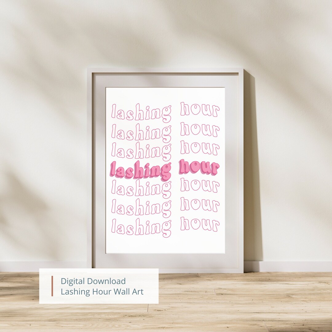Lashing Wall Art | Retro Decor | Lash Artist Decor | Wall Hanging - Etsy