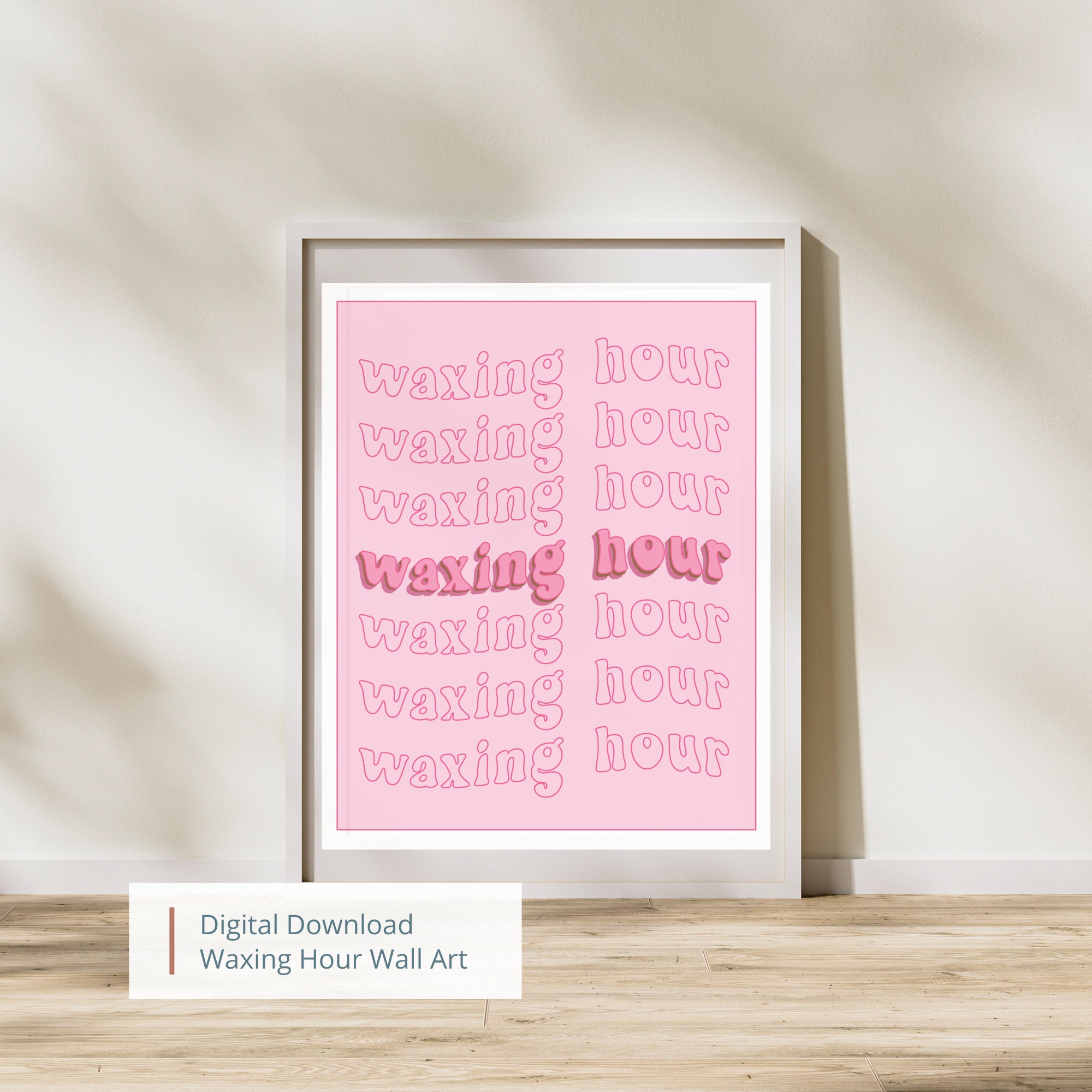 Waxing Wall Art | Wall Decor | Waxer Decor | Wall Hanging | - Etsy