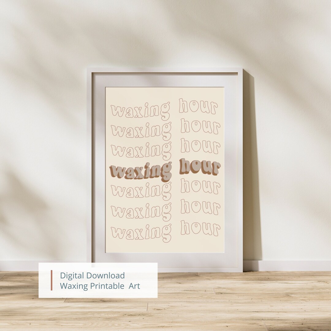 Waxing Wall Art | Wall Decor | Waxer Decor | Wall Hanging | Neutral - Etsy