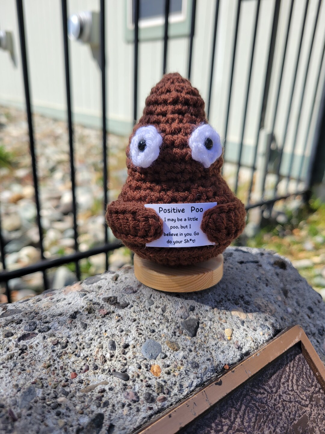 Positive Poo Crochet, Crochet Emotional Support, Funny Crochet Gift, - Etsy