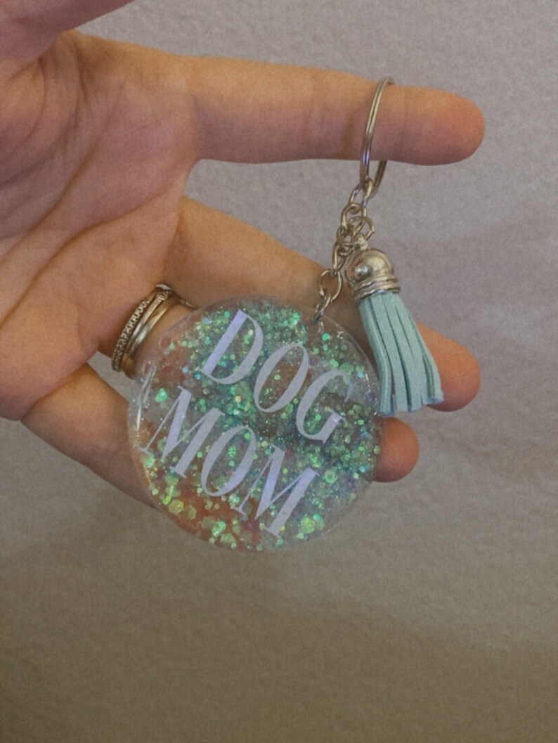 Custom Glitter Acrylic Keychains Glitter Key-chains Mama - Etsy