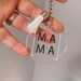 Custom Glitter Acrylic Keychains Glitter Key-chains Mama - Etsy