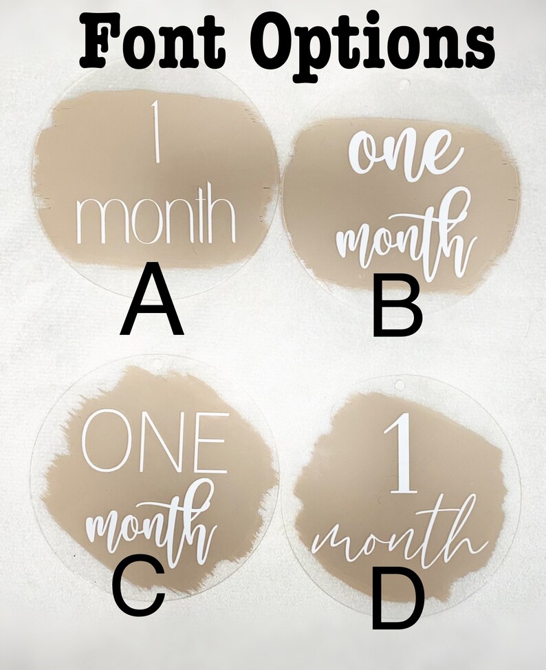 Acrylic Baby Milestone Markers Monthly Milestones Newborn - Etsy