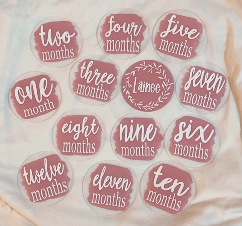 Acrylic Baby Milestone Markers Monthly Milestones Newborn - Etsy
