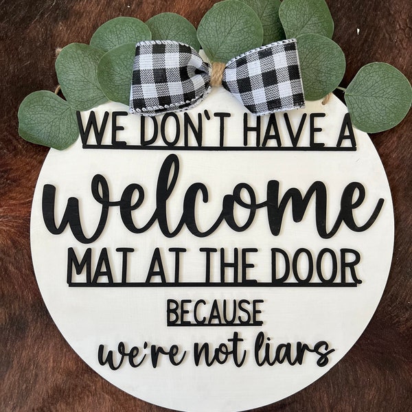 Funny Door Sign - Etsy