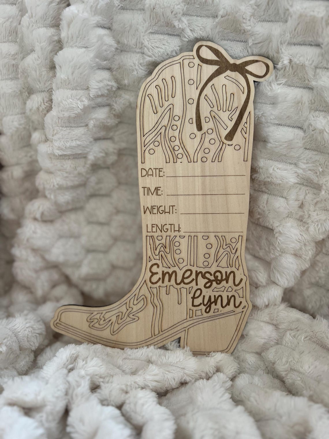 Western Name Sign, Baby Name Sign, Hospital Sign, Birth Stats, Western ...