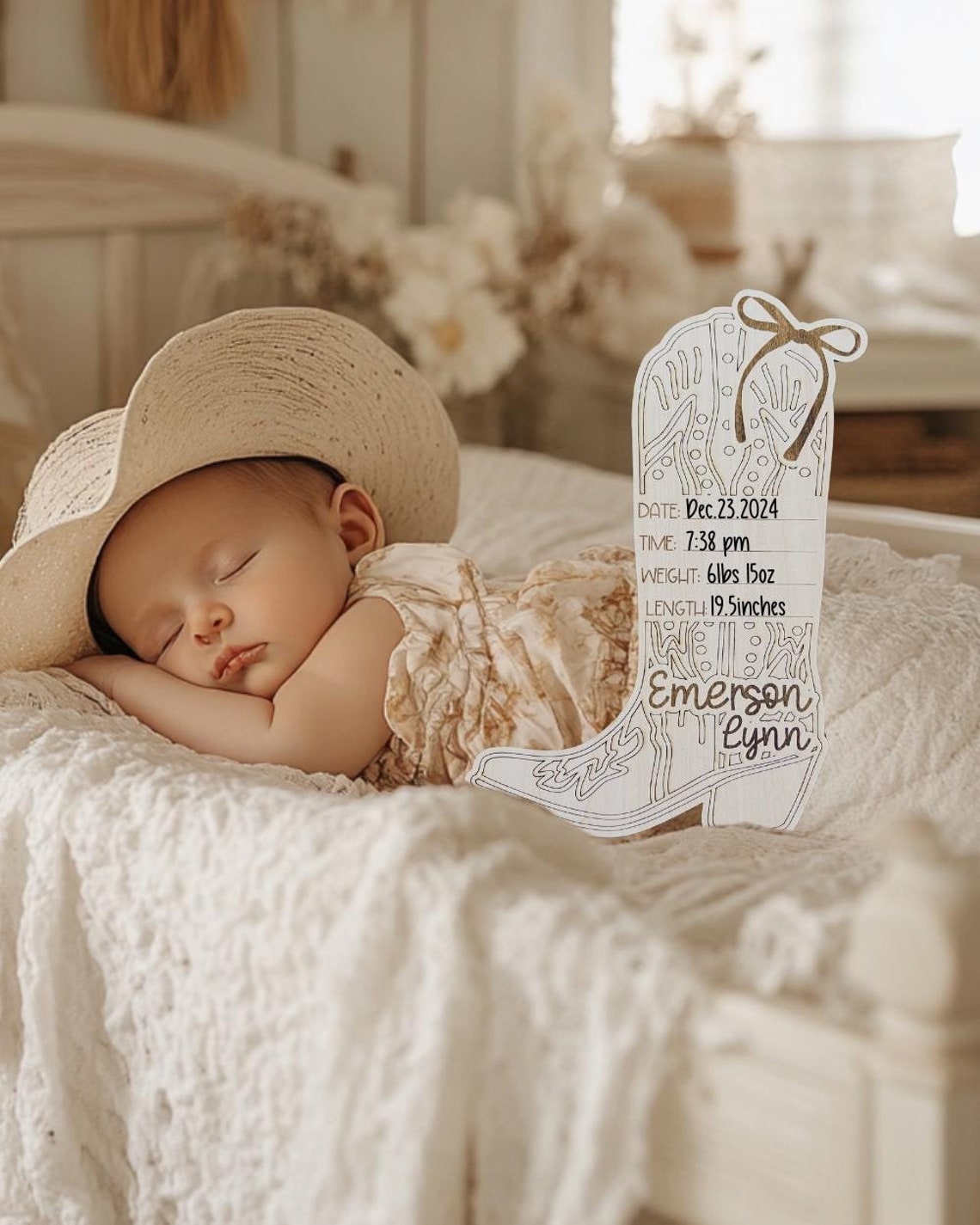 Western Name Sign, Baby Name Sign, Hospital Sign, Birth Stats, Western ...