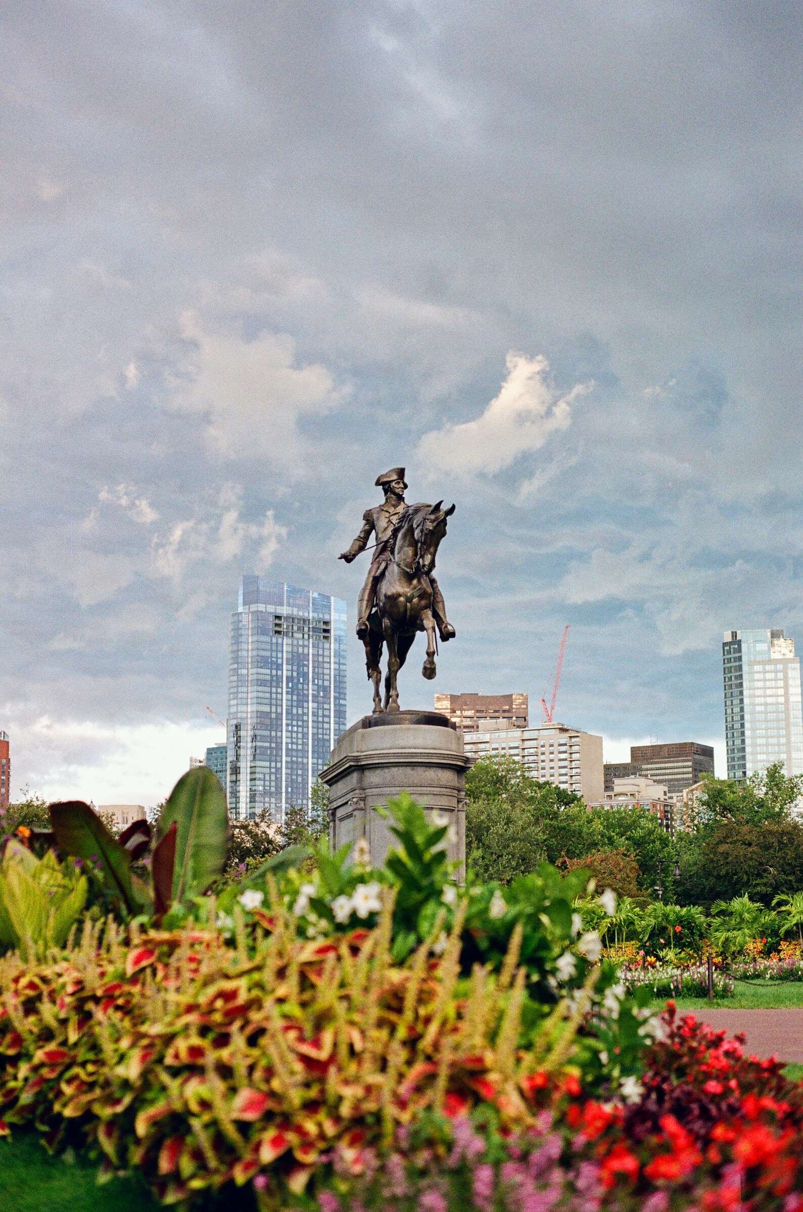 Boston Public Garden Skyline Photo Print - Boston Common Statue Picture ...
