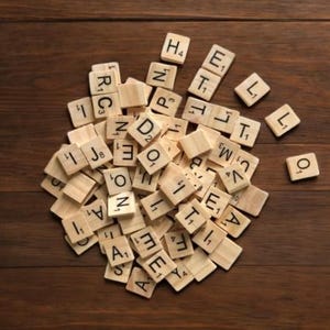 Wood Letter Tiles for Crafts - DIY Alphabet Coasters and Scrabble Game ...