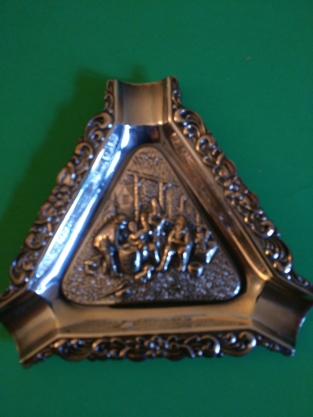 Set of 4 Vintage Silver Plate Triangle Ash Trays. Hans Jensen From ...