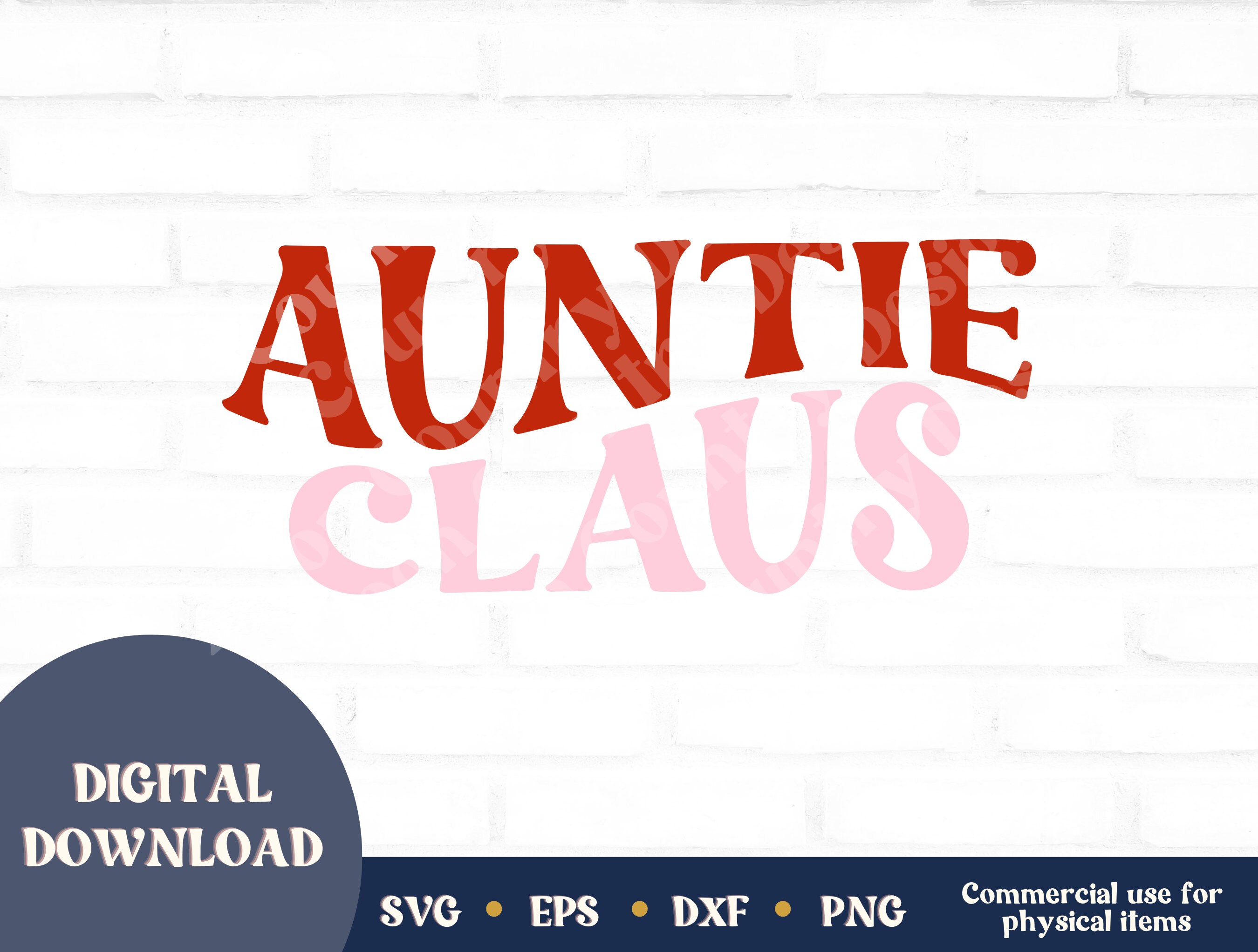 Auntie Claus Svg Aunt Apron Svg Neice Nephew Svg Family - Etsy