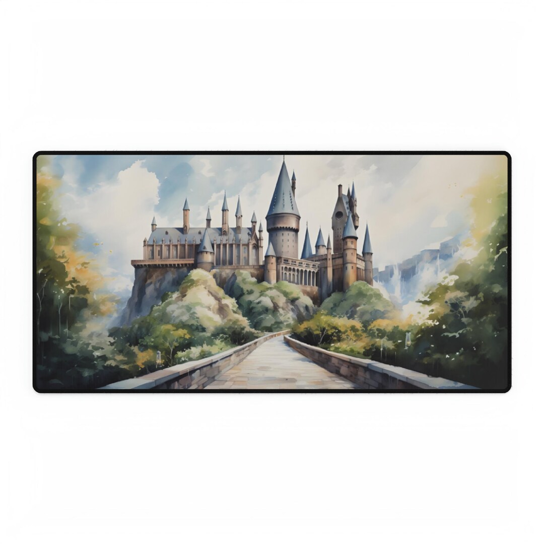 Hogwarts Castle Mousepad, Harry Potter Desk Mat - Etsy