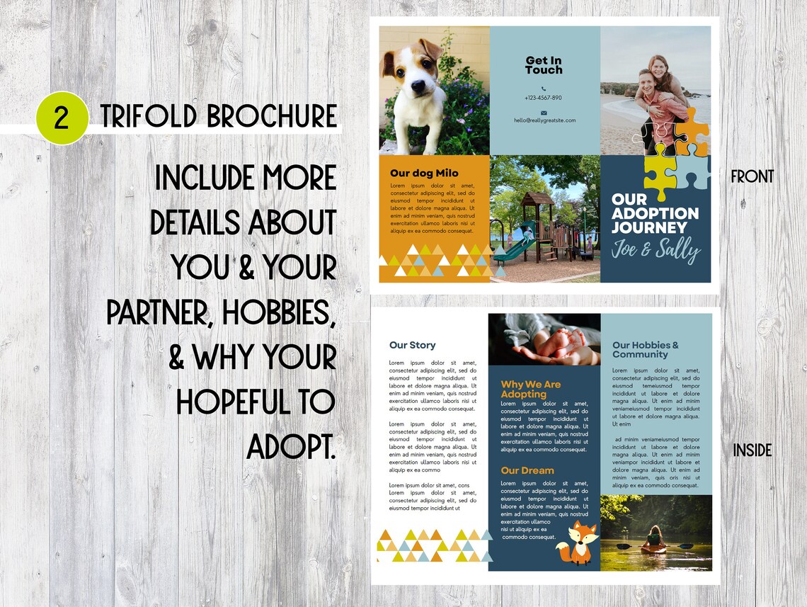 Adoption Profile Template, Adoption Flyer, Adoption Package, Digital ...