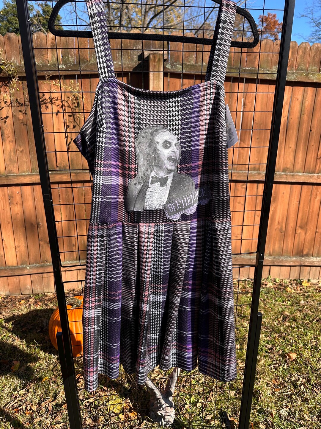 Beetleguy Upcycled Plaid Dress (women's Plus 1x) - Etsy