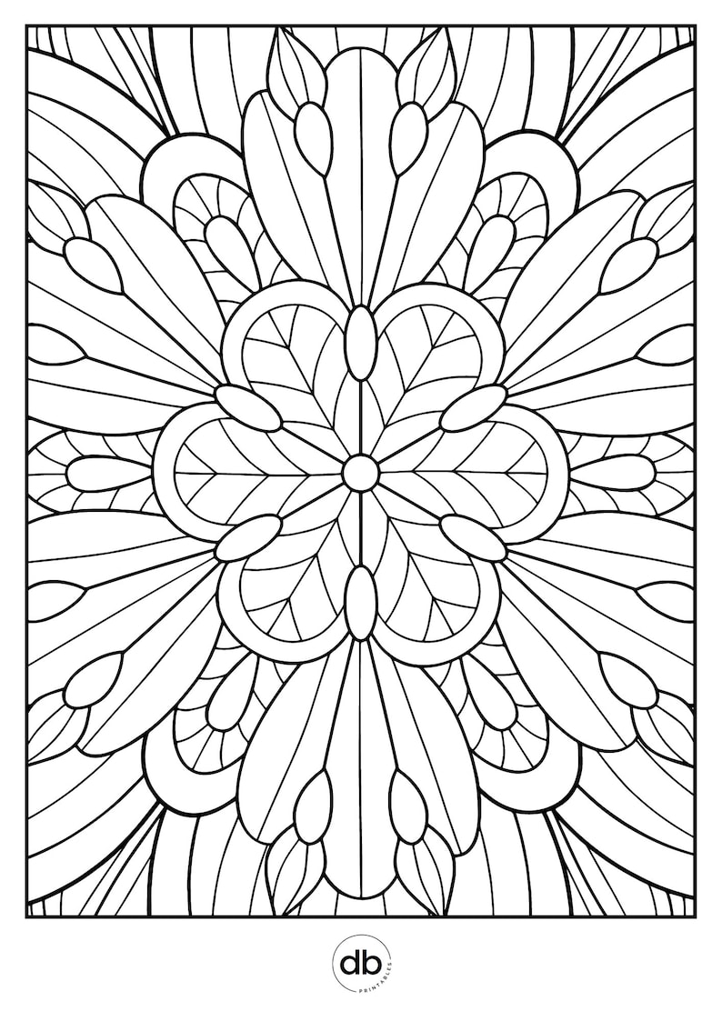 Mindful Colouring In A4 Digital Download - Etsy