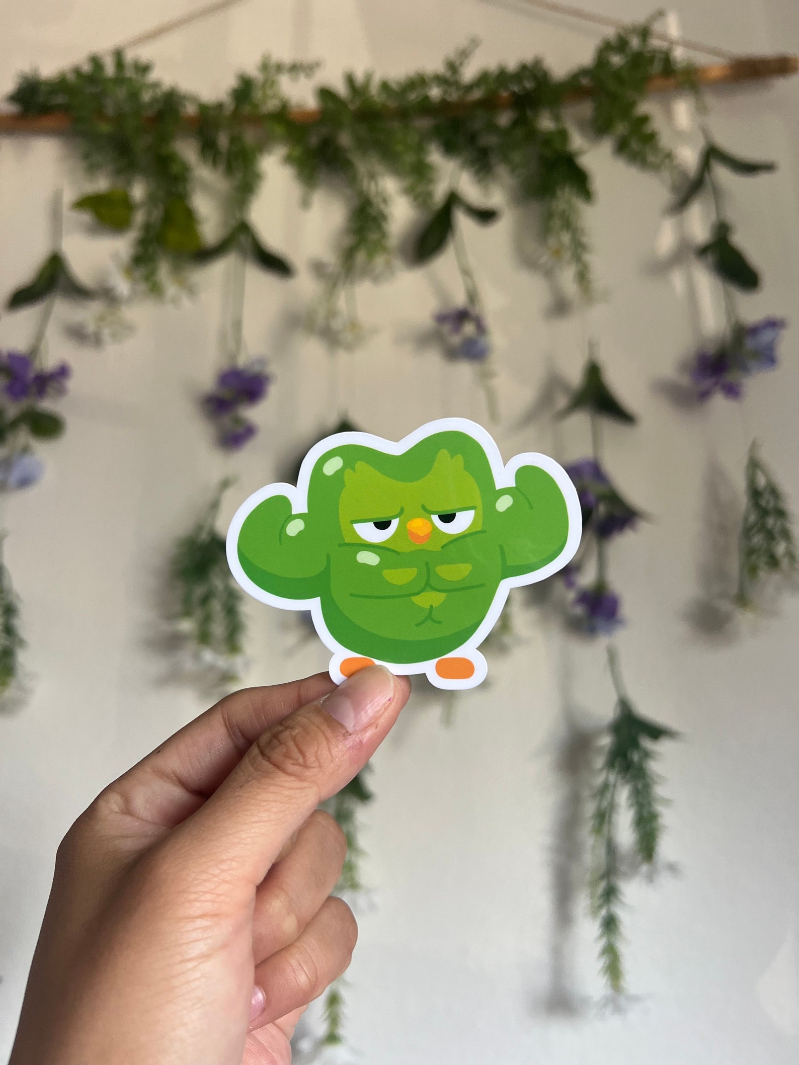 Duolingo Owl Sticker / Vinyl Sticker / Swole Duolingo/ Strong Duolingo ...
