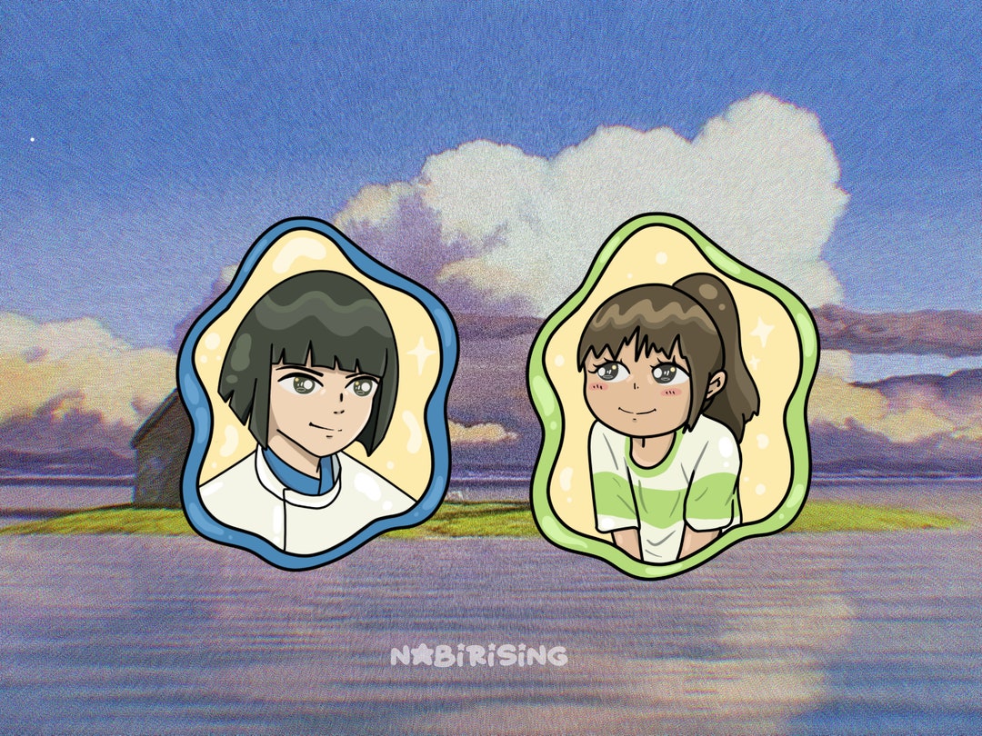 Spirited Away Inspired Sticker / Chihiro / Haku / Cute Sticker / Studio ...