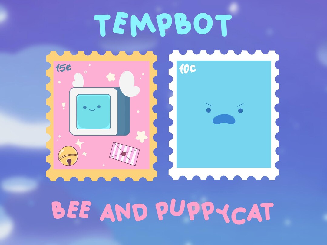 Tempbot Stamp Sticker / Bee and Puppycat Stickers / Meme Sticker / Cute ...