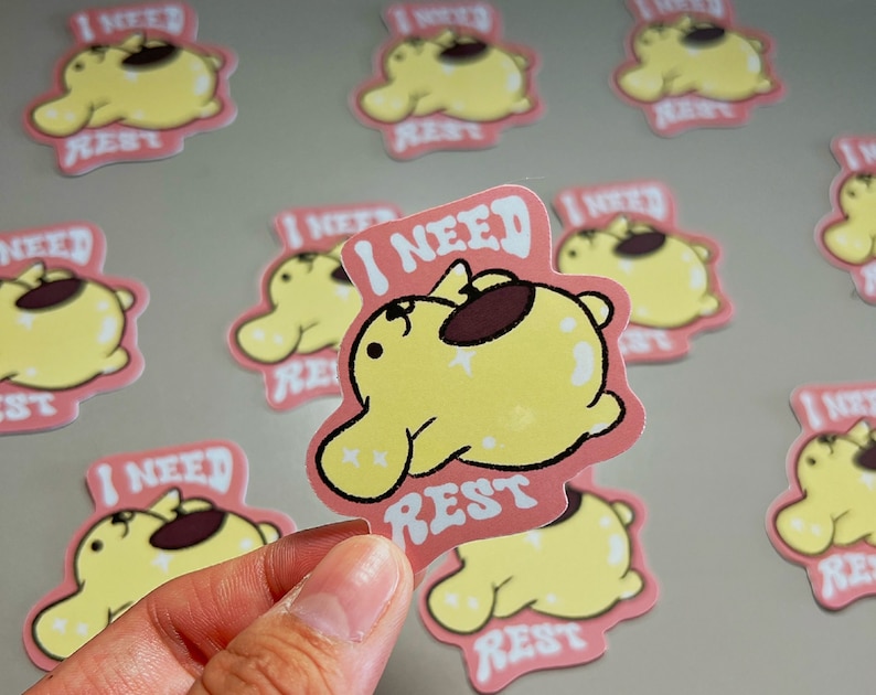Pompompurin Sticker / Purin Sticker / Sanrio Sticker / Funny Sticker ...