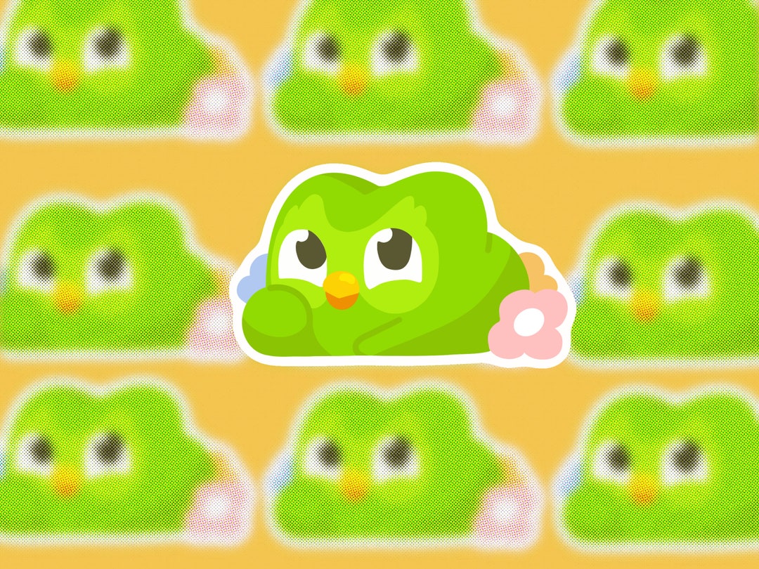 Duolingo Owl Sticker / Vinyl Sticker Funny Gifts / Meme Sticker ...