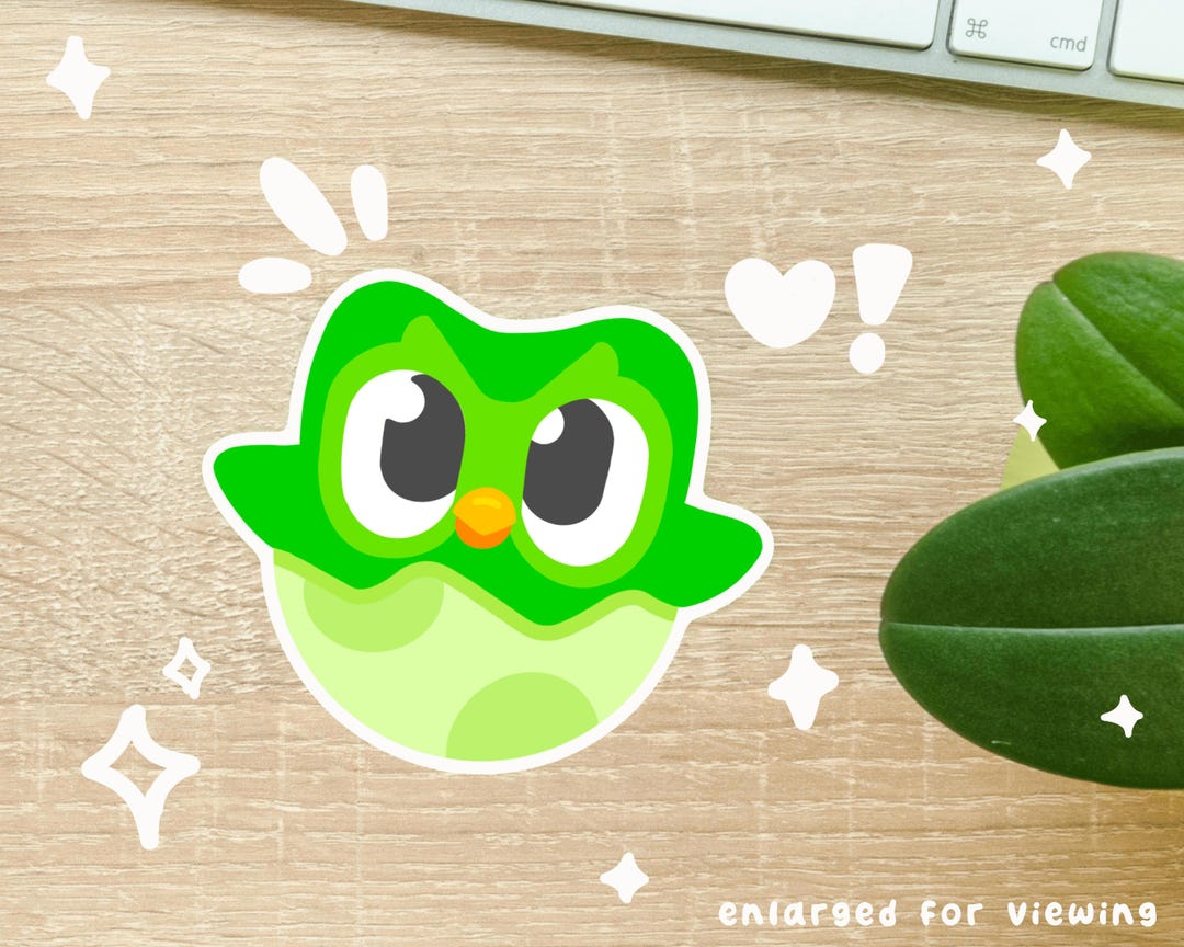 Duolingo Baby Egg Sticker / Funny Gifts for Teachers and Students and Language Learners ...