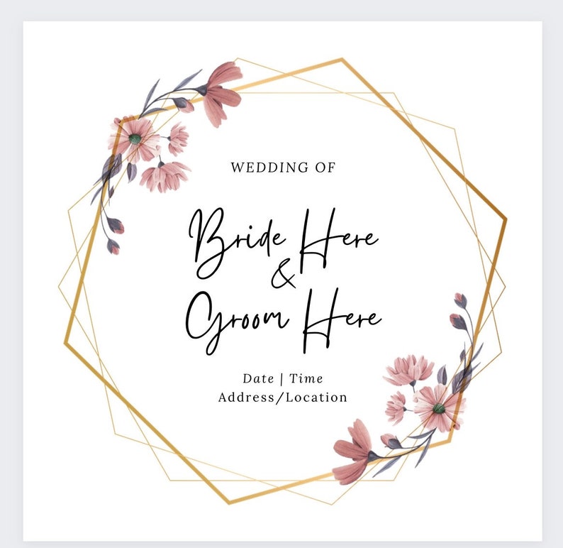 Simple Wedding Invitation Card - Etsy