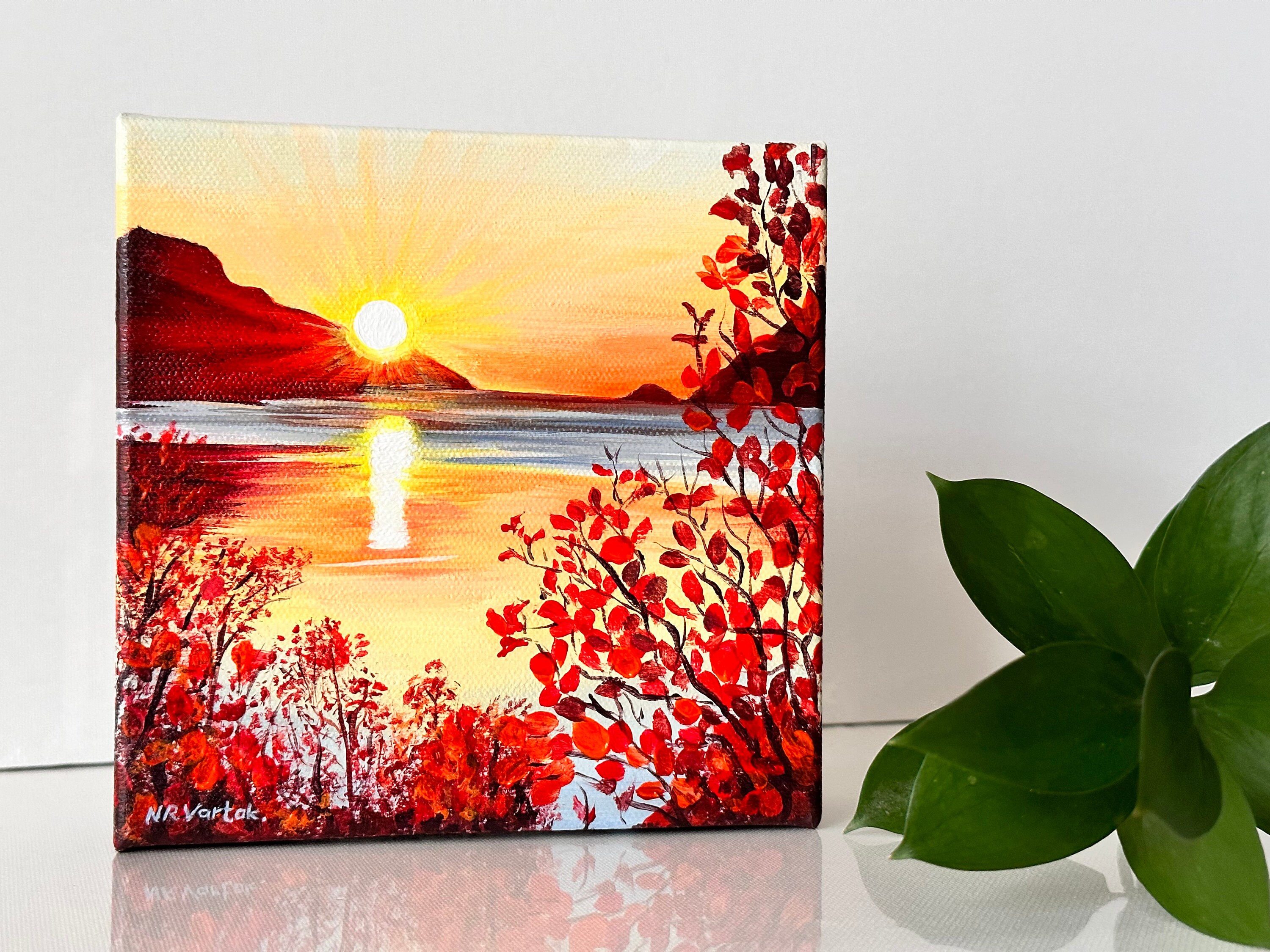 Sunrise Acrylic Painting