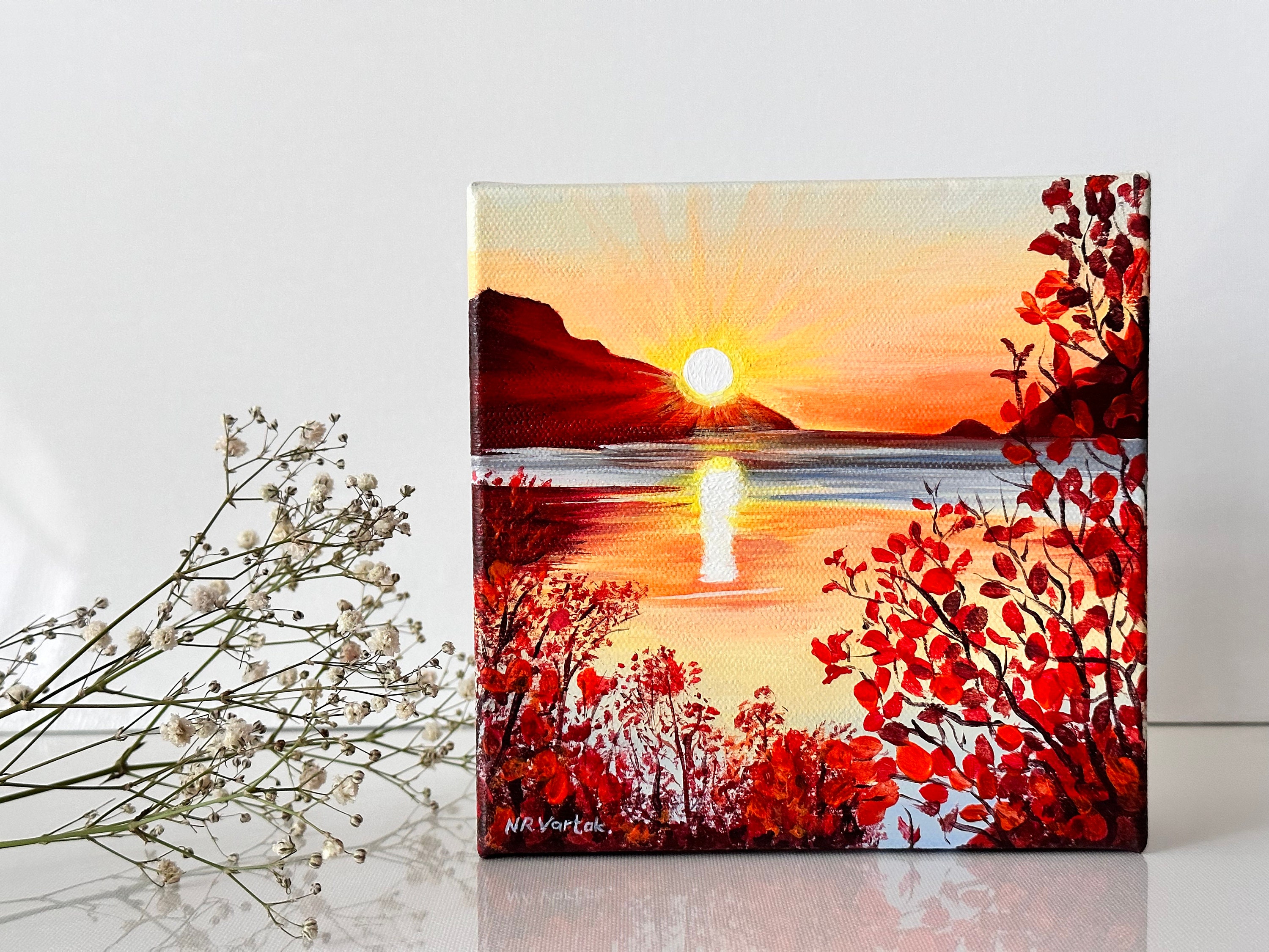 Sunrise Paintings Acrylic