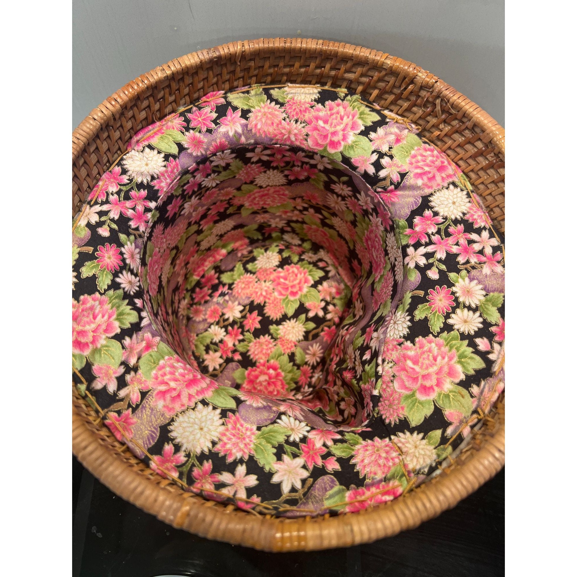 Vintage Chinese Porcelain Art Travel Picnic Tea Set With Wicker Basket ...